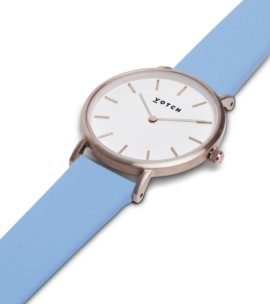 Silver & Sky Blue Watch | Petite
