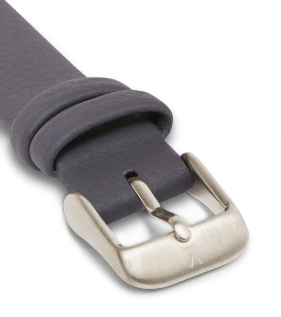 Slate Grey with brushed silver buckle | 16mm